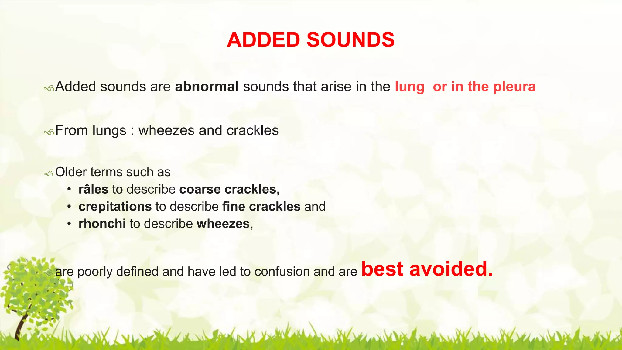 Respiratory system auscultation | PPTX