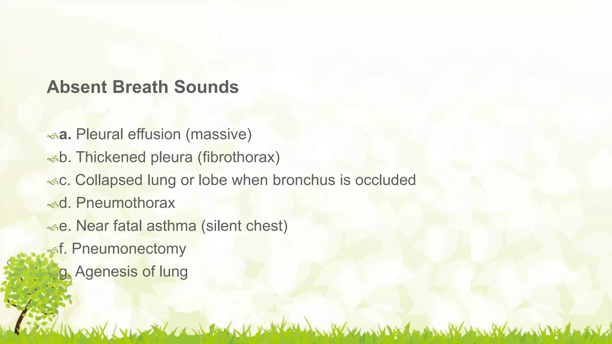 Respiratory system auscultation | PPTX