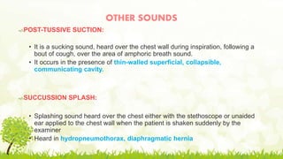 Respiratory system auscultation | PPTX