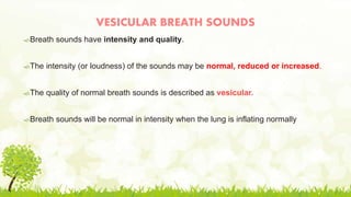 Respiratory system auscultation | PPTX