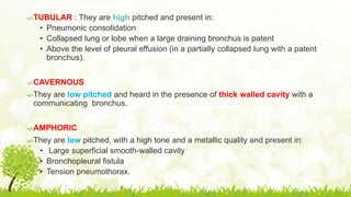 Respiratory system auscultation | PPTX