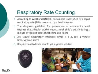 RespiDx: The Respimometer Diagnostic Aid for Childhood Pneumonia | PPT