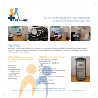 Respimed s.r.o. (Flyer) - Specialist in the prevention and timely ...