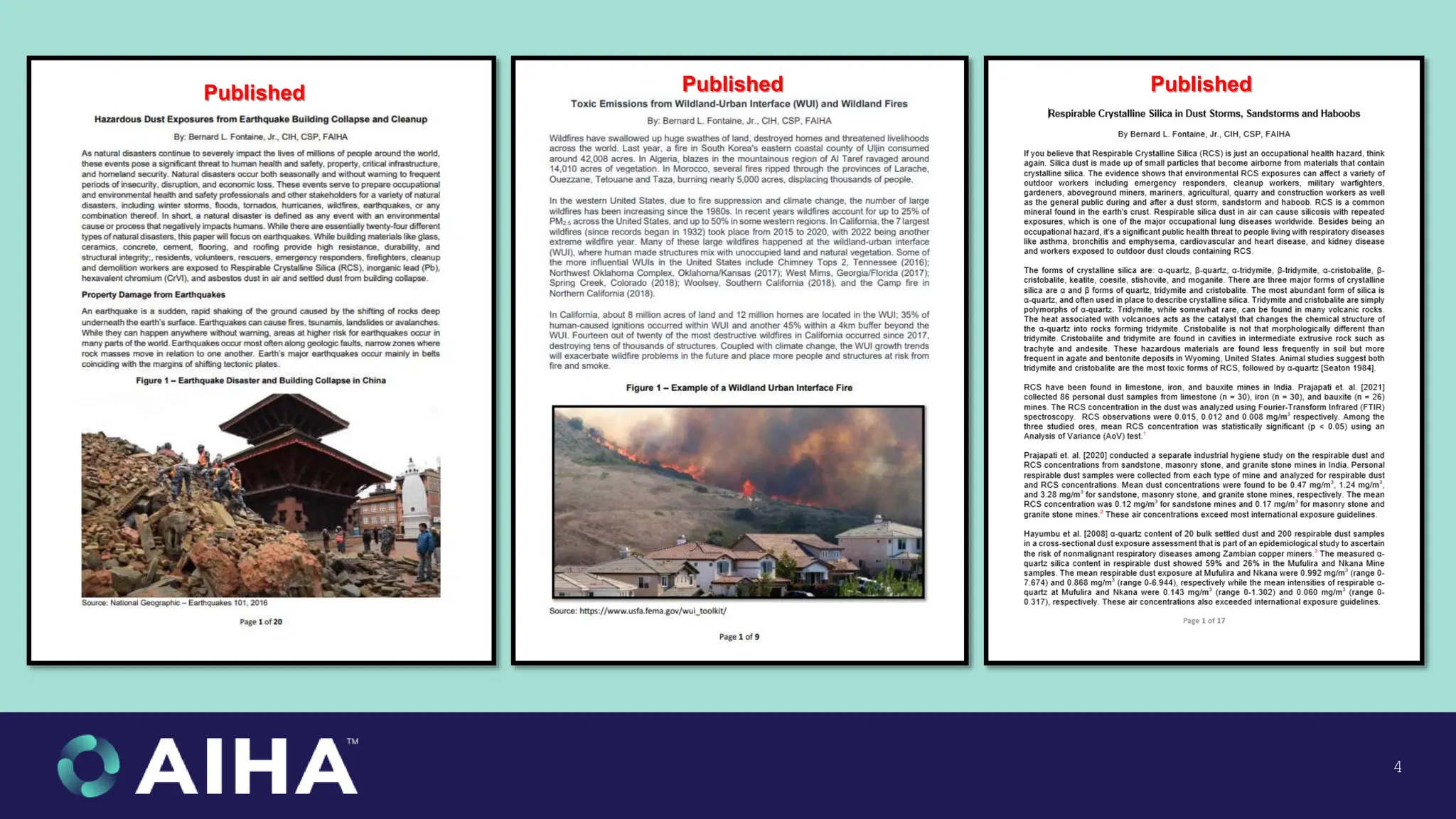 Respirable Crystalline Silica and Asbestos Exposures in Manmade and ...