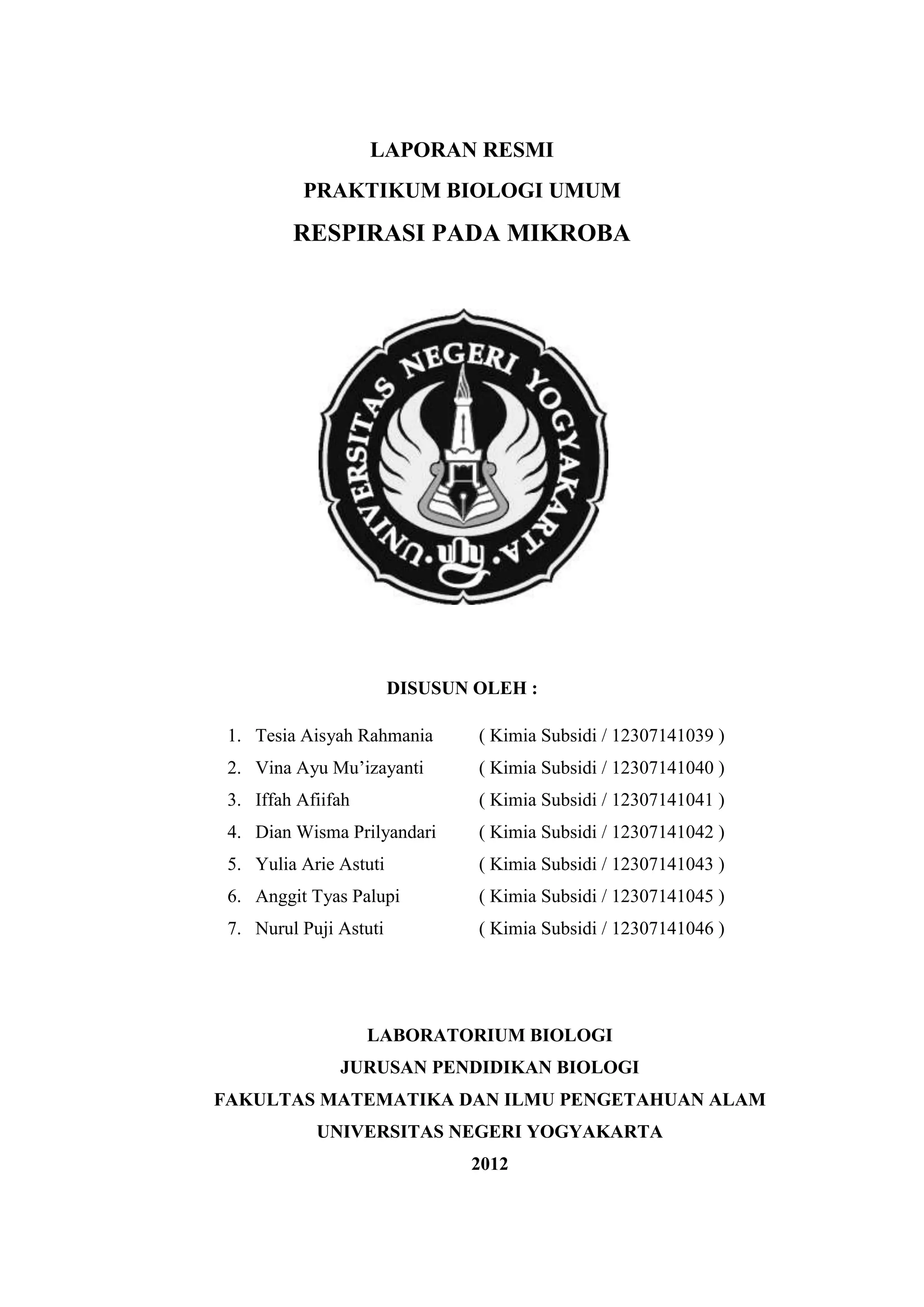 Respirasi pada mikroba 1 | DOCX