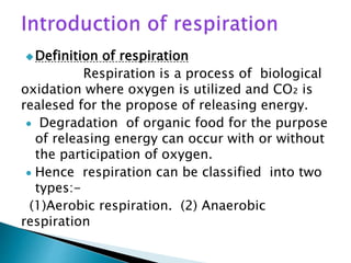 Respiration | PPTX