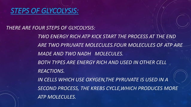 Cellular Respiration Glycolysis, Krebs cycle, Electron Transport | PPTX ...