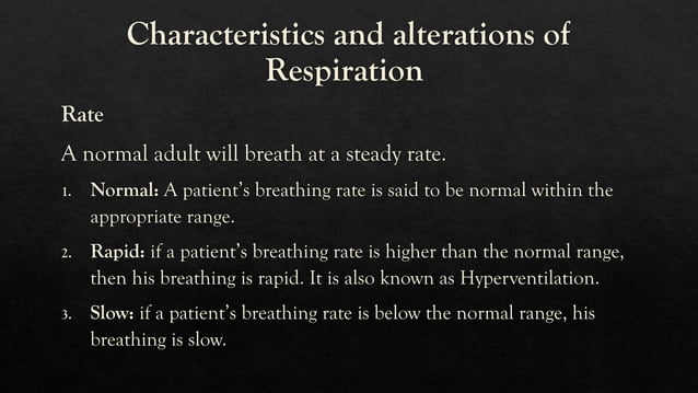 Respiration in vital signs, nursing foundation | PPTX | Lung and ...
