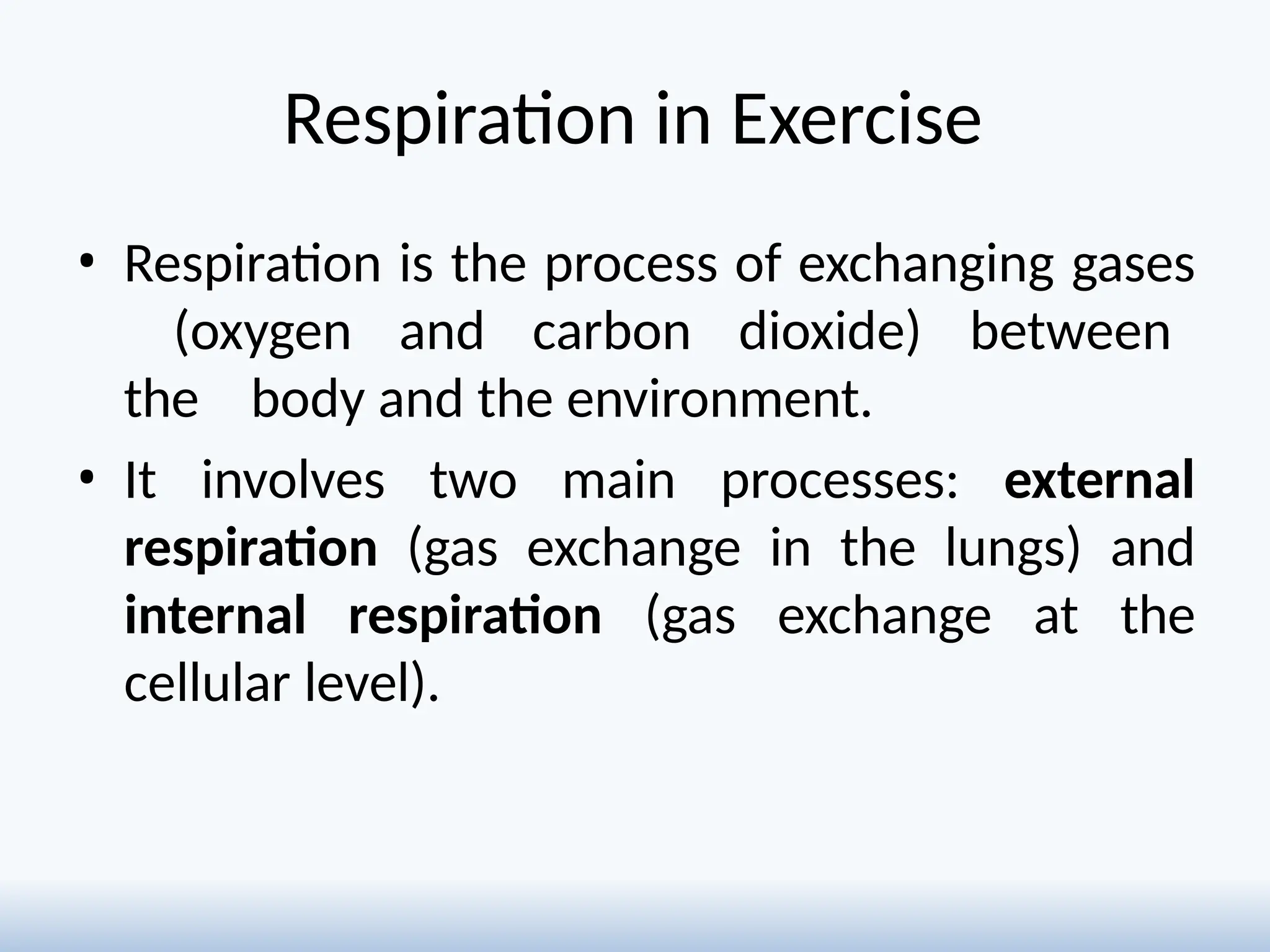 Respiration and Exercise: Enhancing Performance and Health | PPTX