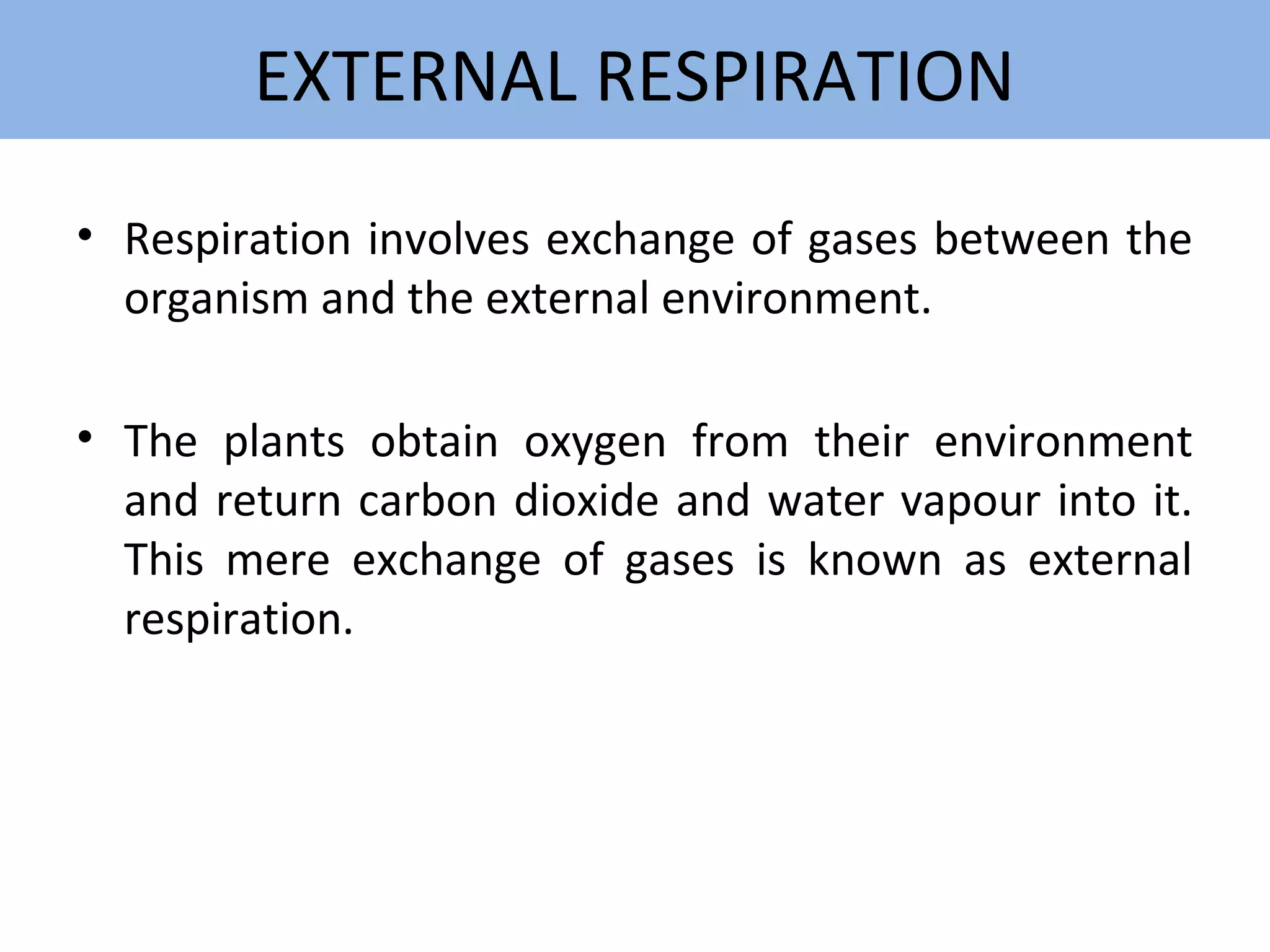 Respiration in plants | PPT