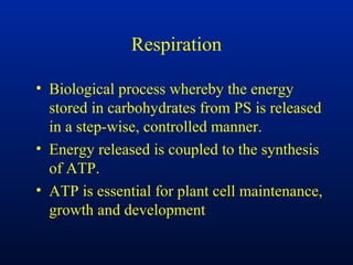 Respiration in plants | PPT