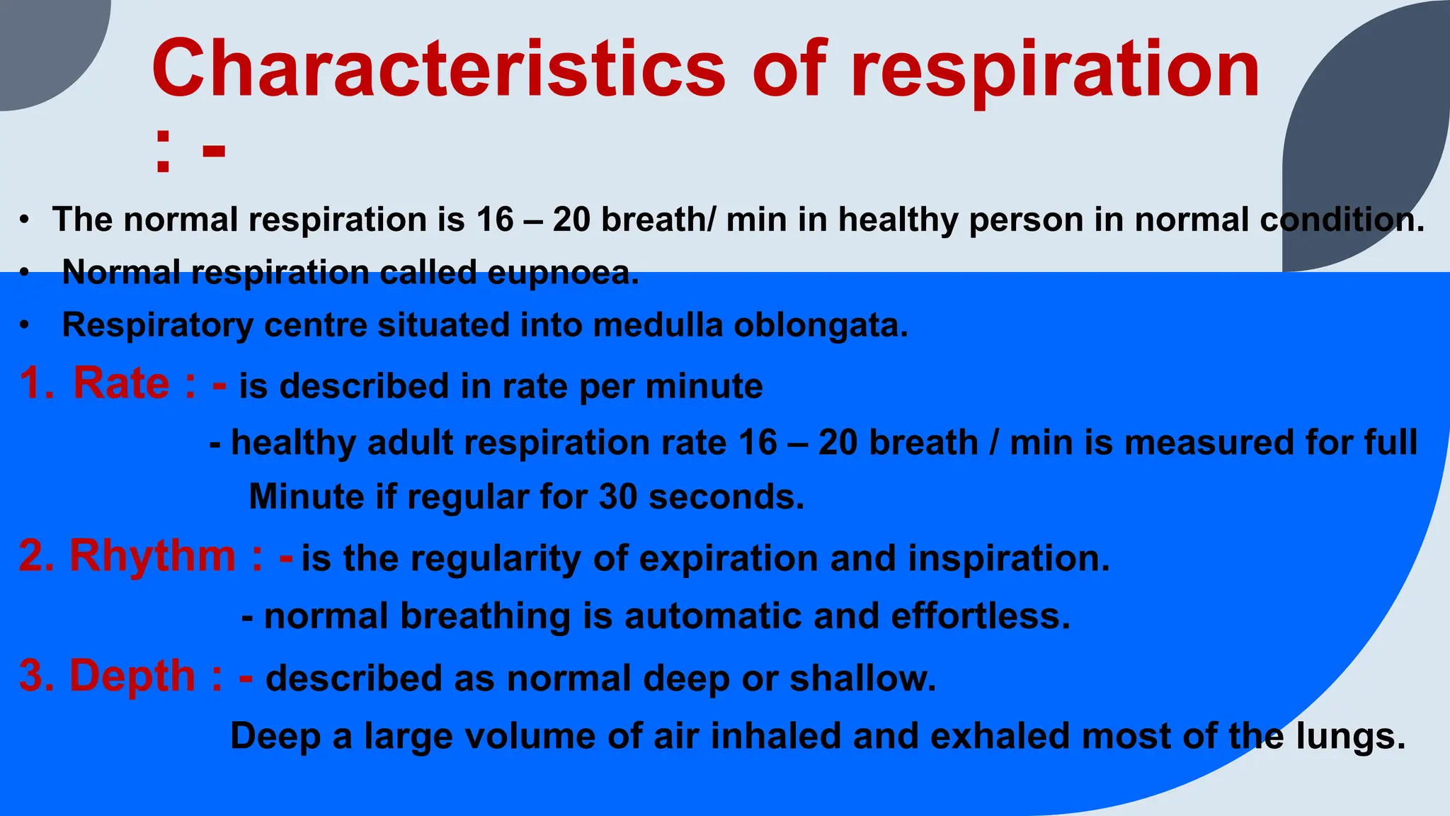 respiration , introduction , definition, breathing, factors affecting ...
