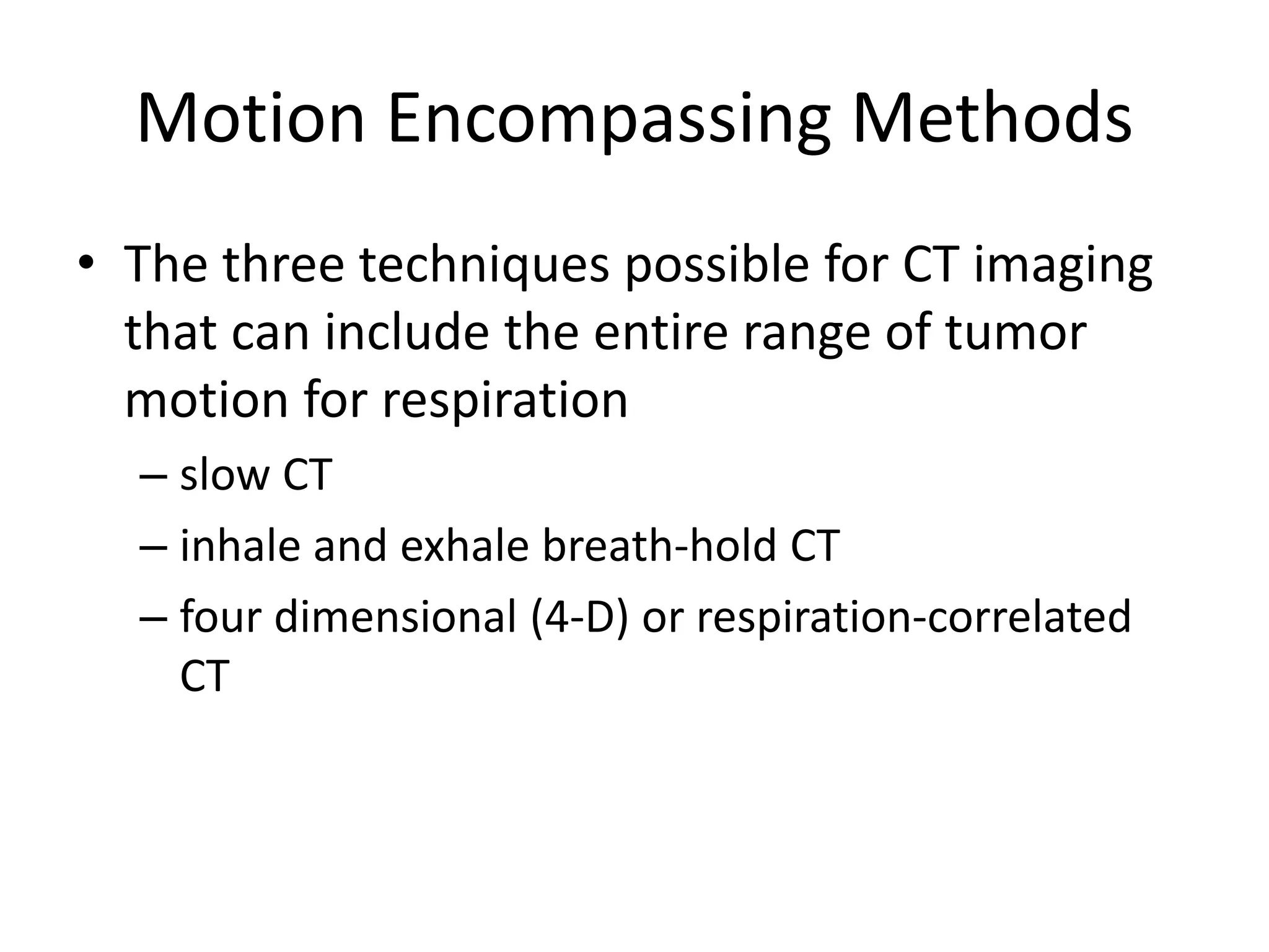 Respiration motion management | PPT