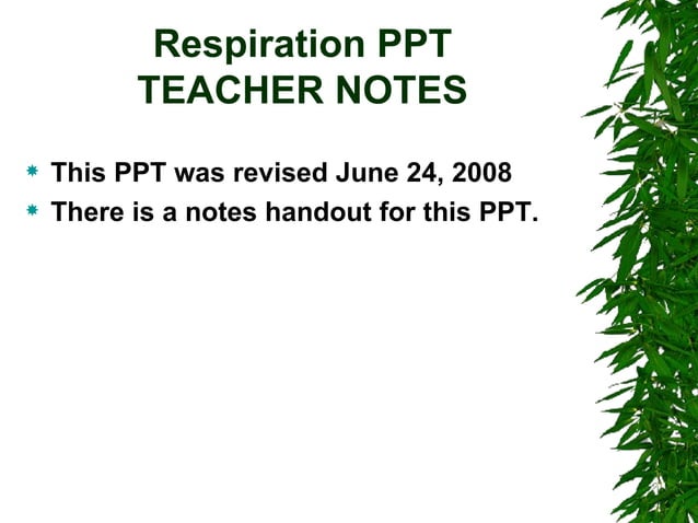 Respiration ppt | PPT