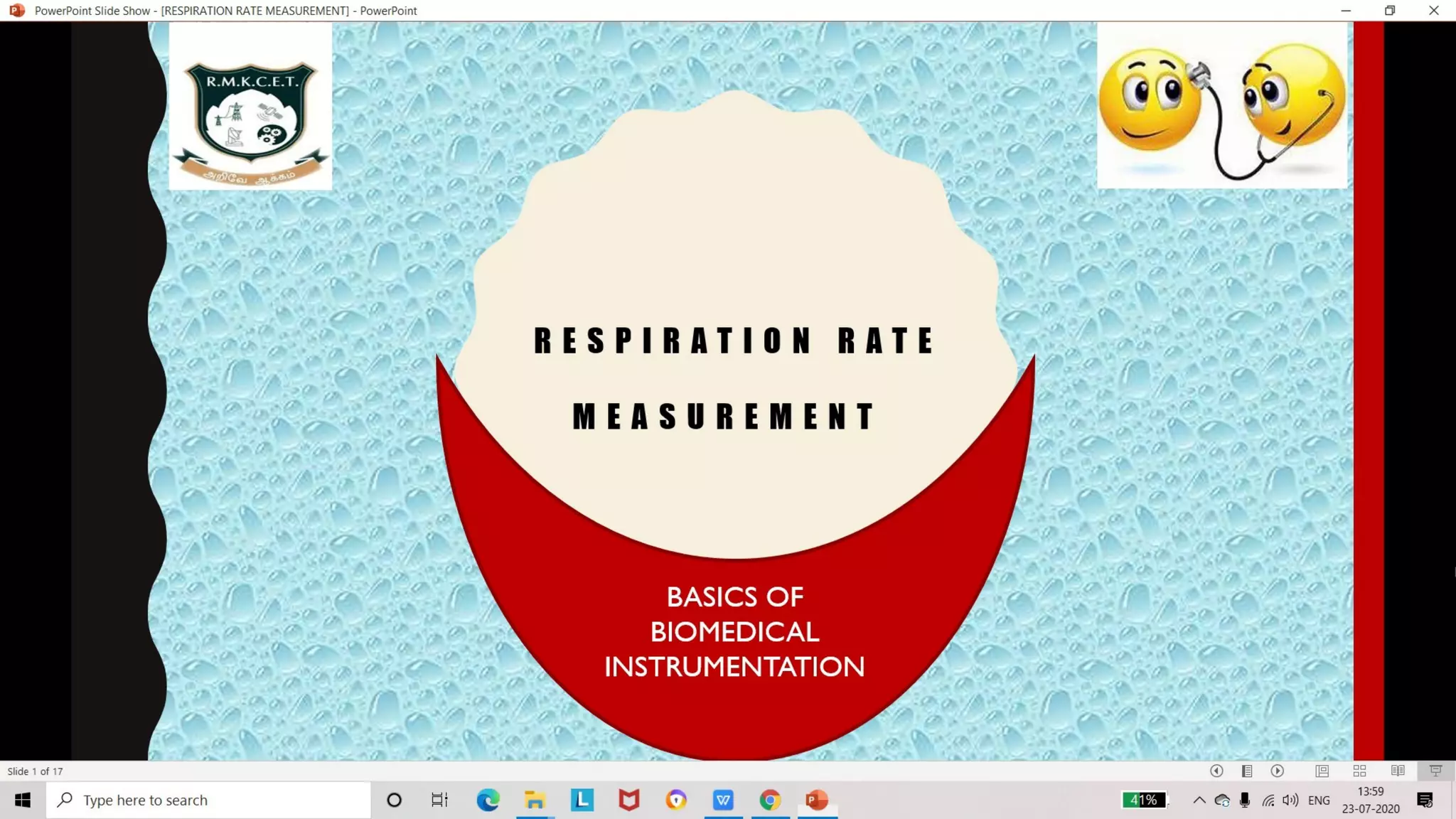 Respiration rate measurement | PDF