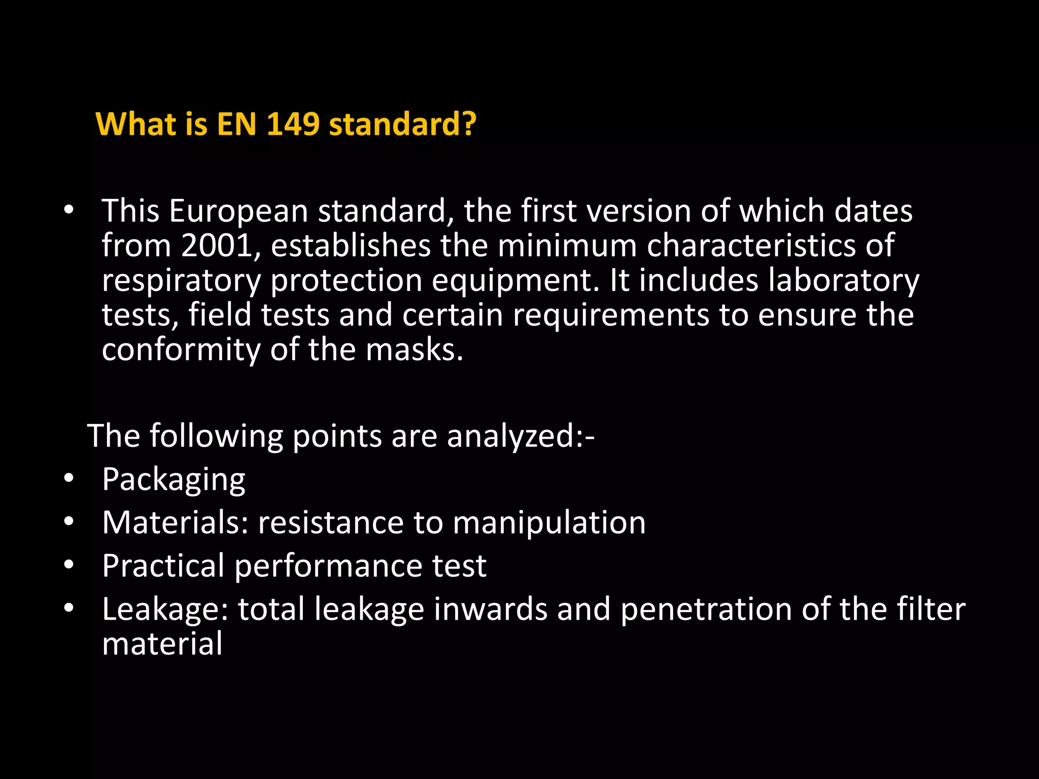 Respirators face masks | PPTX