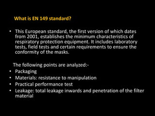 Respirators face masks | PPTX