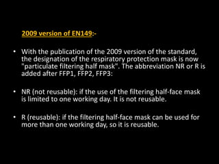 Respirators face masks | PPTX