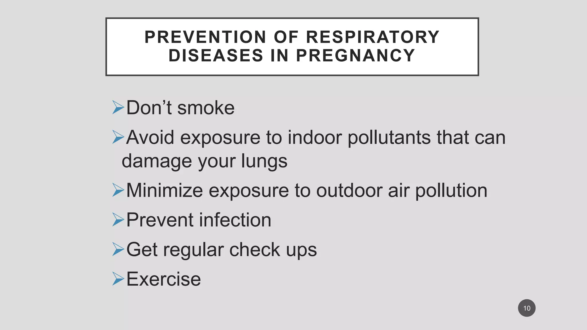 Respiratory Diseases in Pregnancy | PPTX