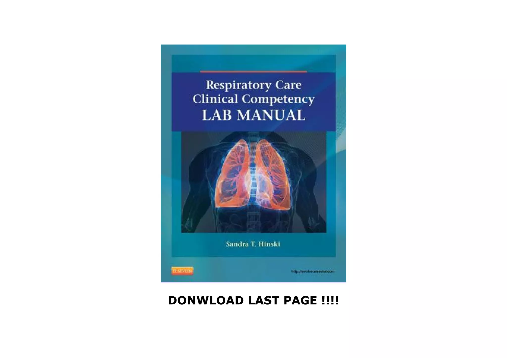 Respiratory Care Clinical Competency Lab Manual | PDF