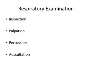 Respiratory OSCE Station | PDF