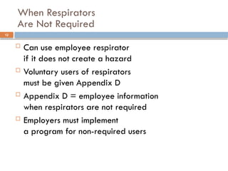 Respiratory-Protection basics and clarification | PPTX
