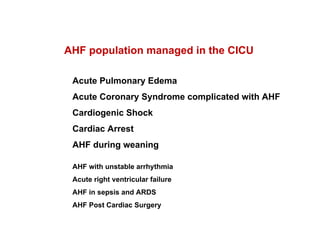 The patient with AHF on the ICU : Respiratory Support | PPT