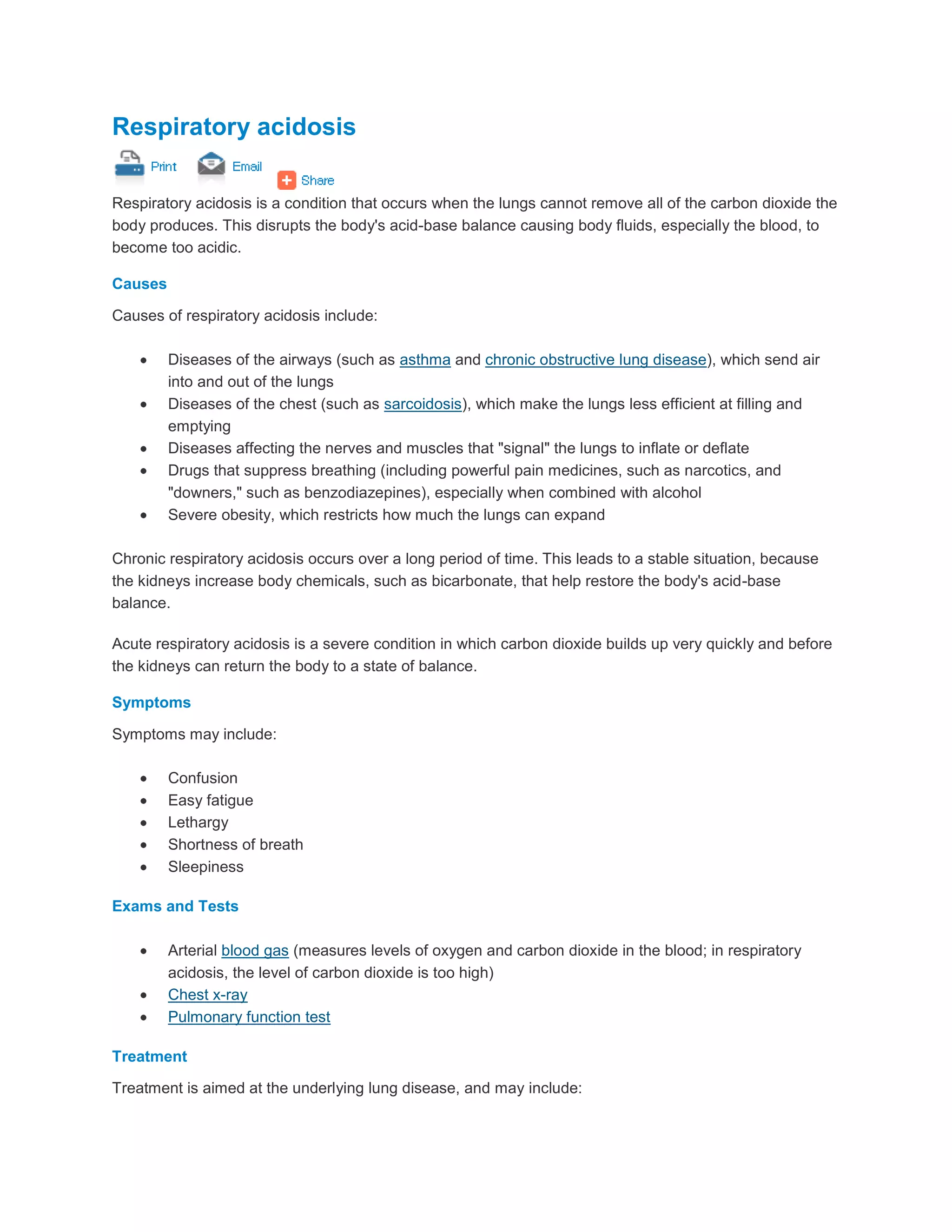 Respiratory acidosis | DOCX