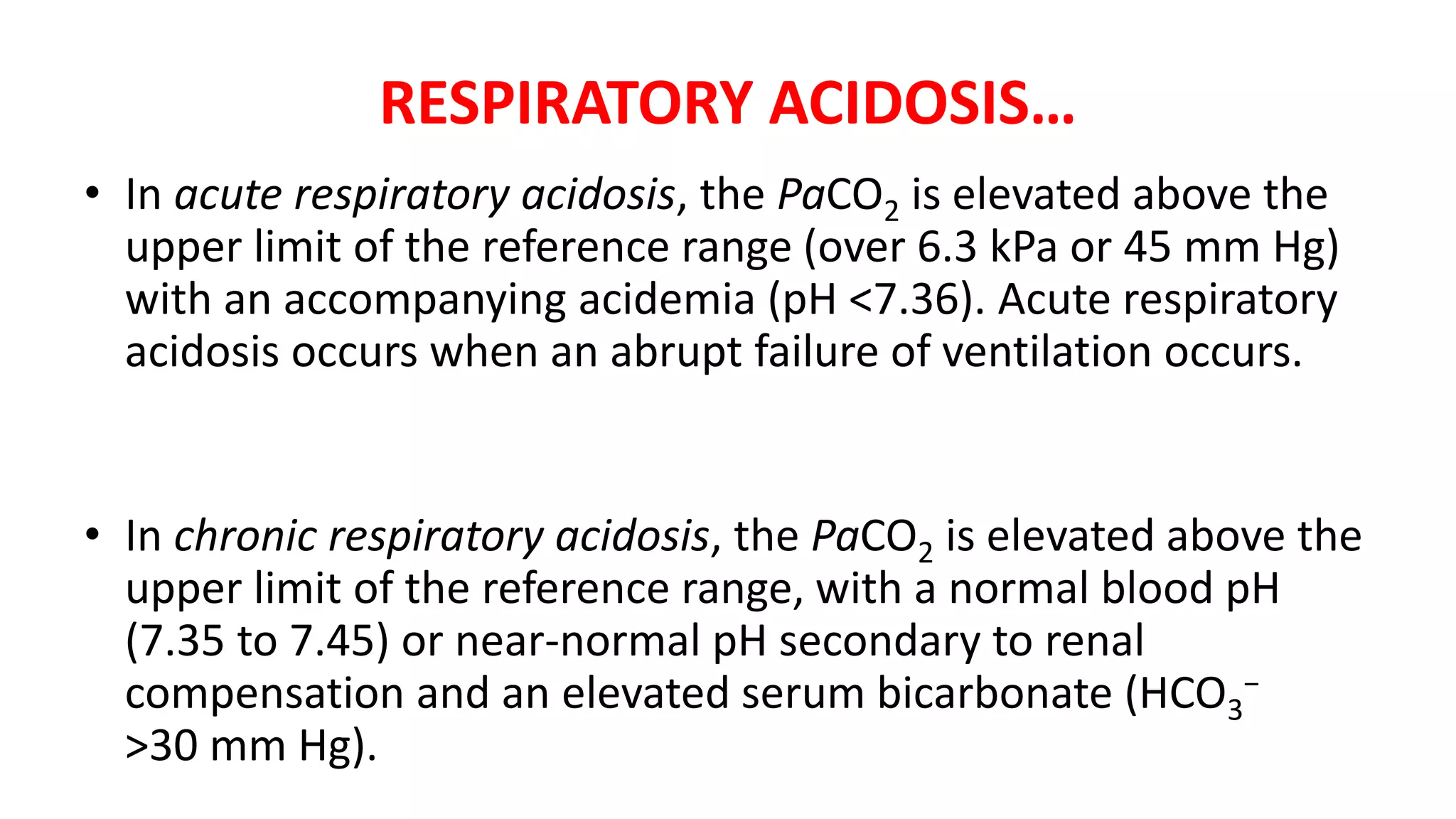 Respiratory acidosis and alkalosis | PPTX