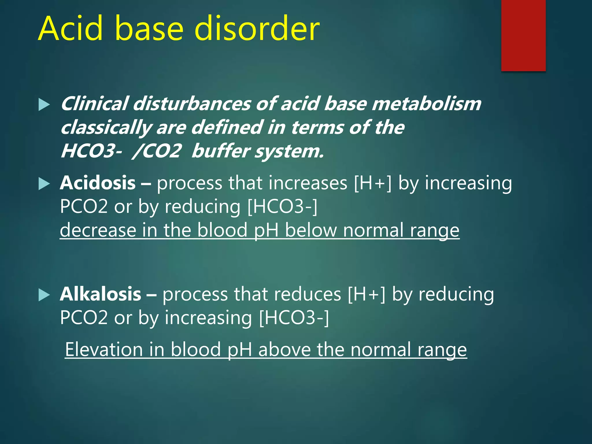 Respiratory acidosis and alkalosis | PPTX
