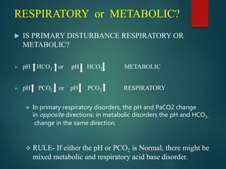 Respiratory acidosis and alkalosis | PPTX