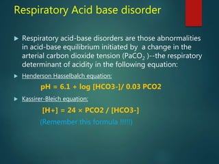 Respiratory acidosis and alkalosis | PPT