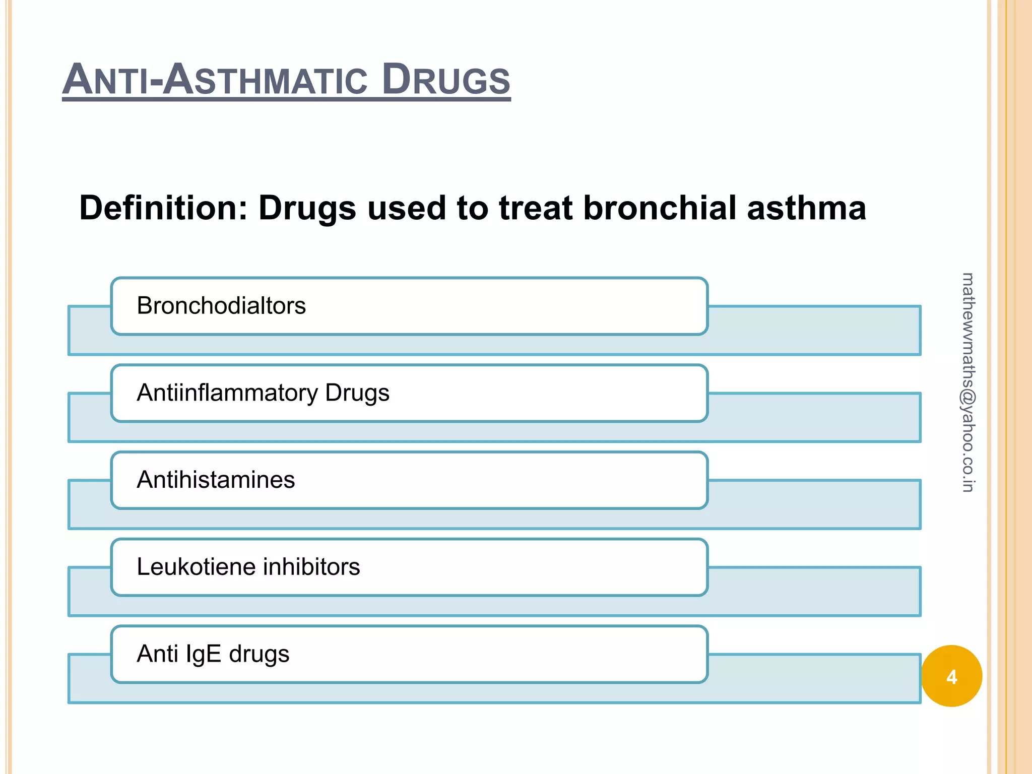 Respiratory agents- DRUGS OF RESPIRATORY SYSTEM | PPTX