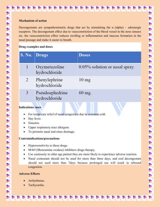 Respiratory agents drugs | PDF