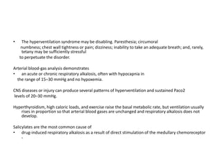 Respiratory alkalosis and acidosis | PPTX