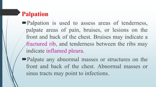 HEALTH ASSESSMENT IN RESPIRATORY SYSTEM. | PPTX