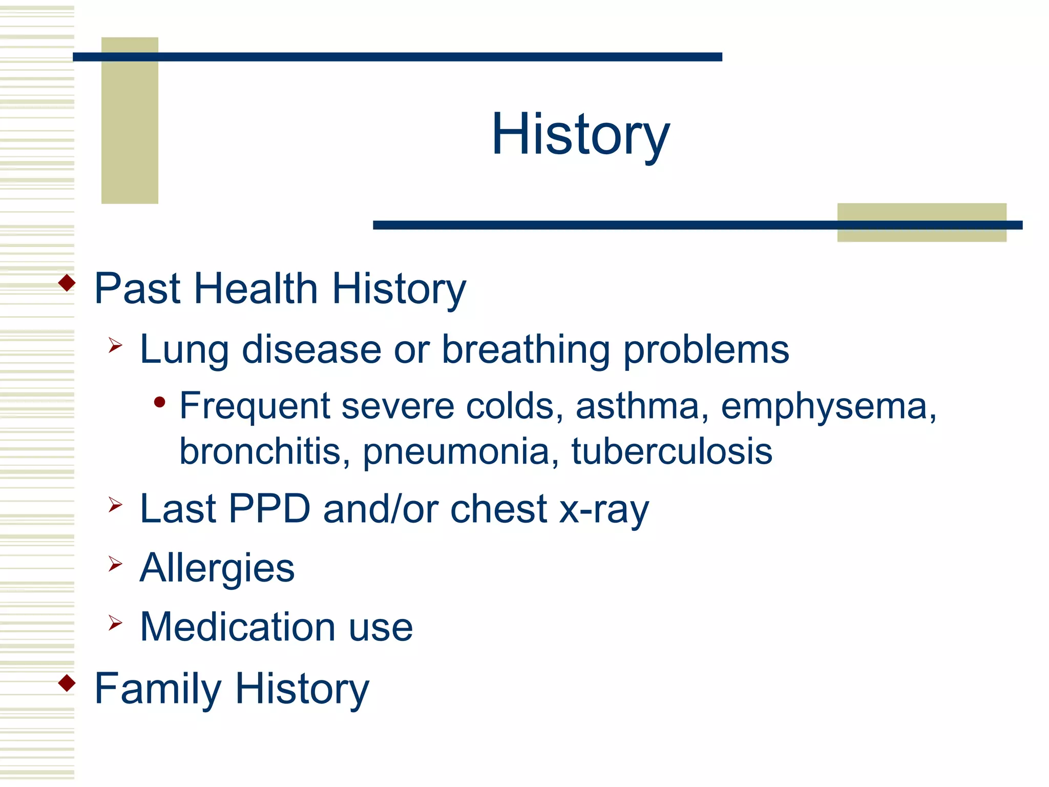 ASSESSMENT OF THE CHEST AND LUNGS | PPT