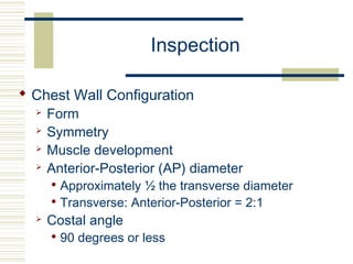 ASSESSMENT OF THE CHEST AND LUNGS | PPT