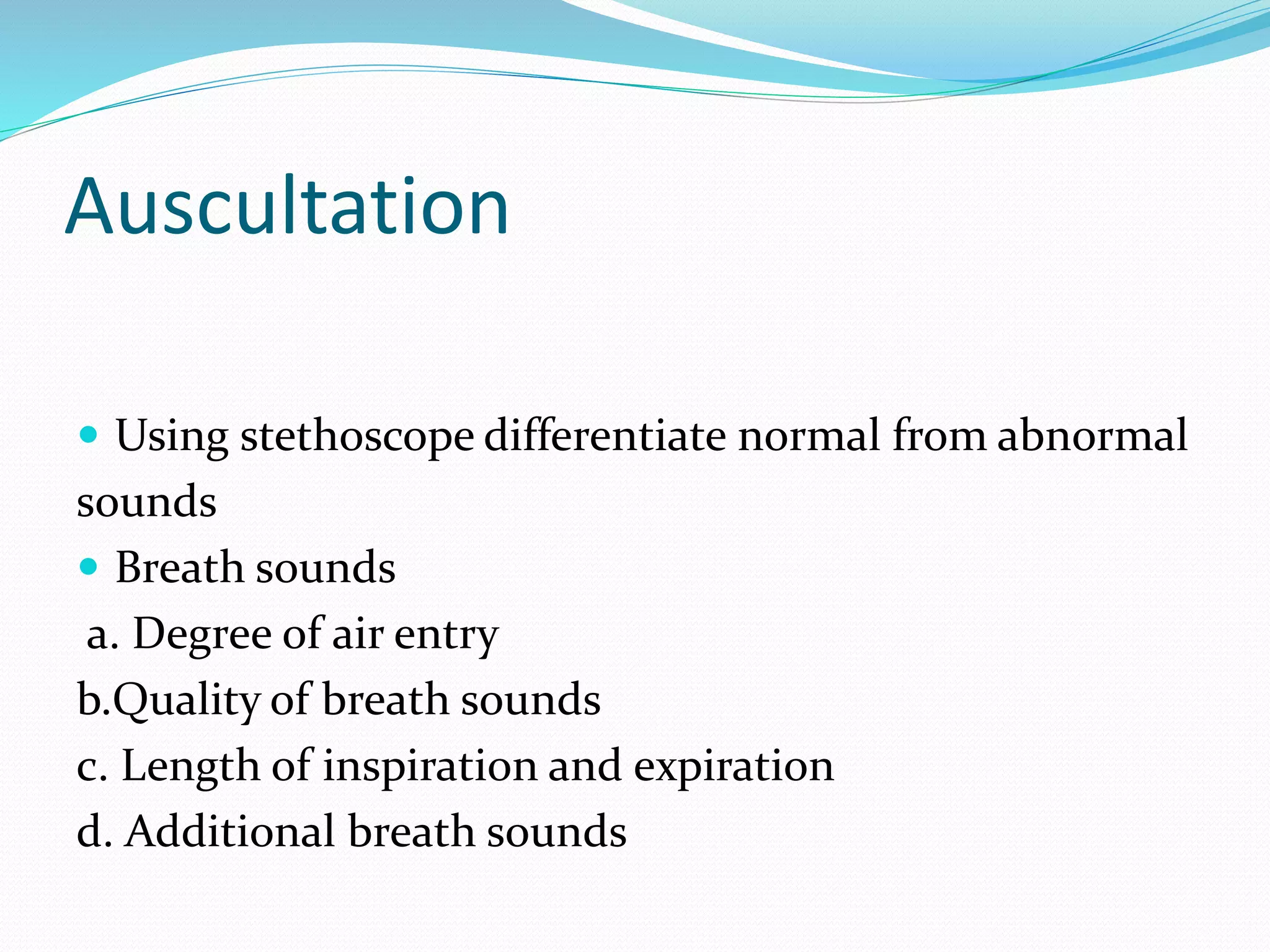 Respiratory assessment in adults | PPT