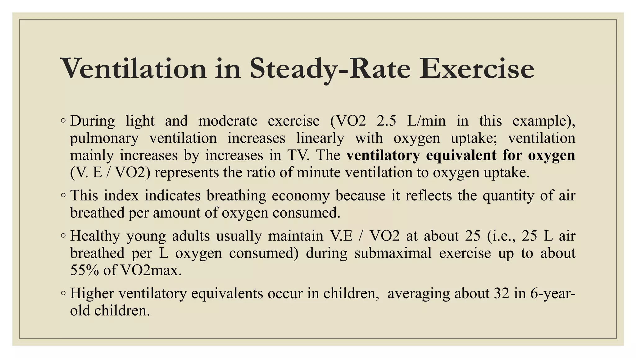 Respiratory system changes during exercises | PPTX