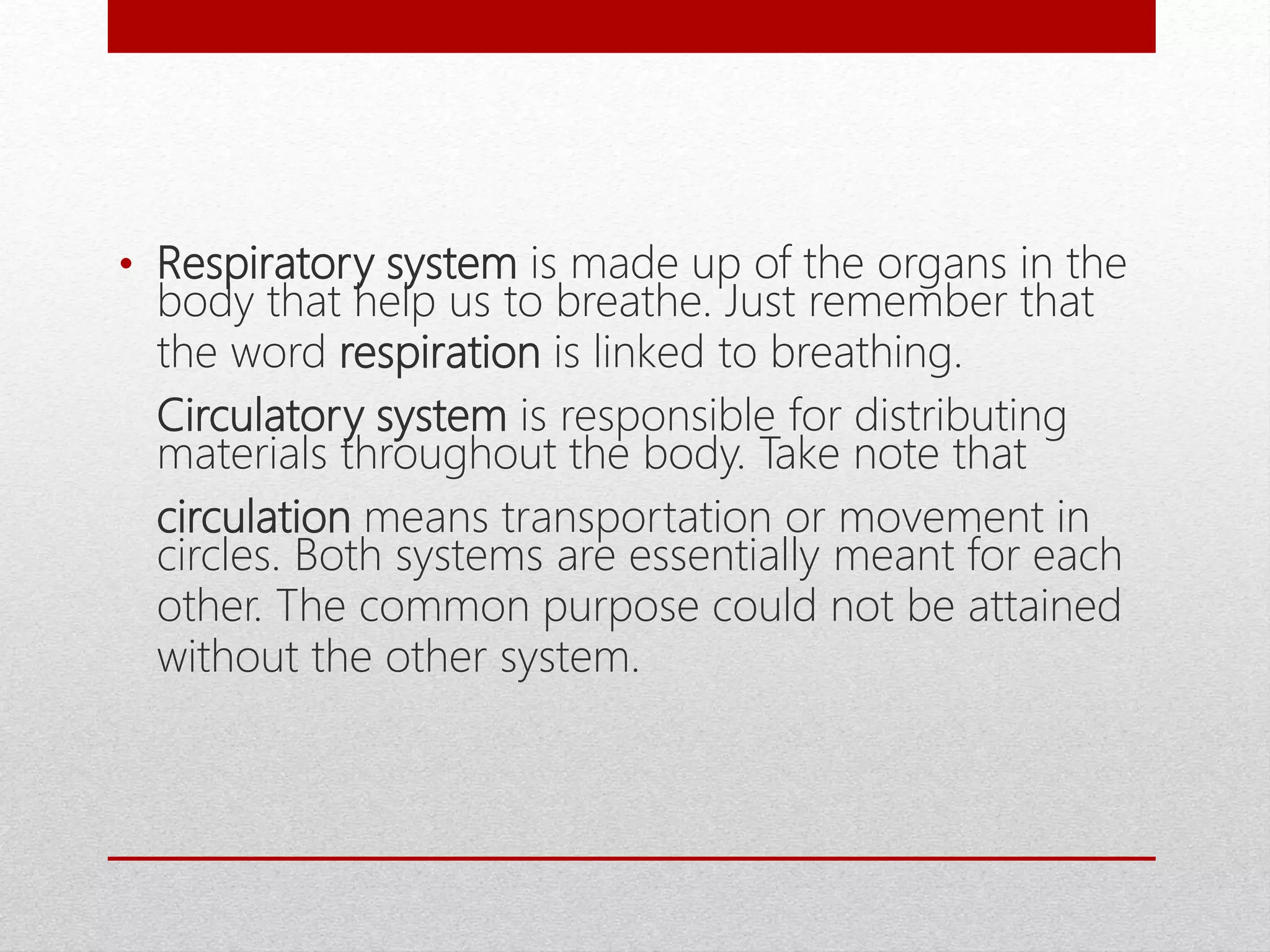 Respiratory & Circulatory System.pptx | Heart and Cardiovascular ...