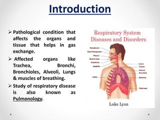 Respiratory disease and its management | PPTX