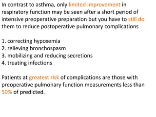 Respiratory disease and anesthesia | PPTX