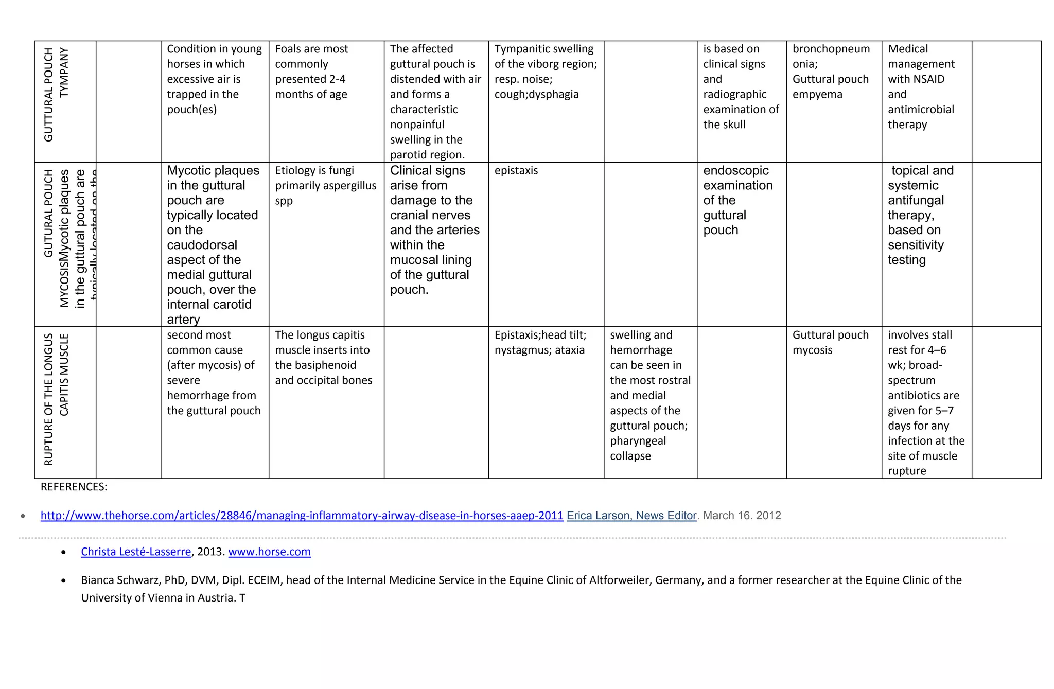 Respiratory diseases of equine | DOCX