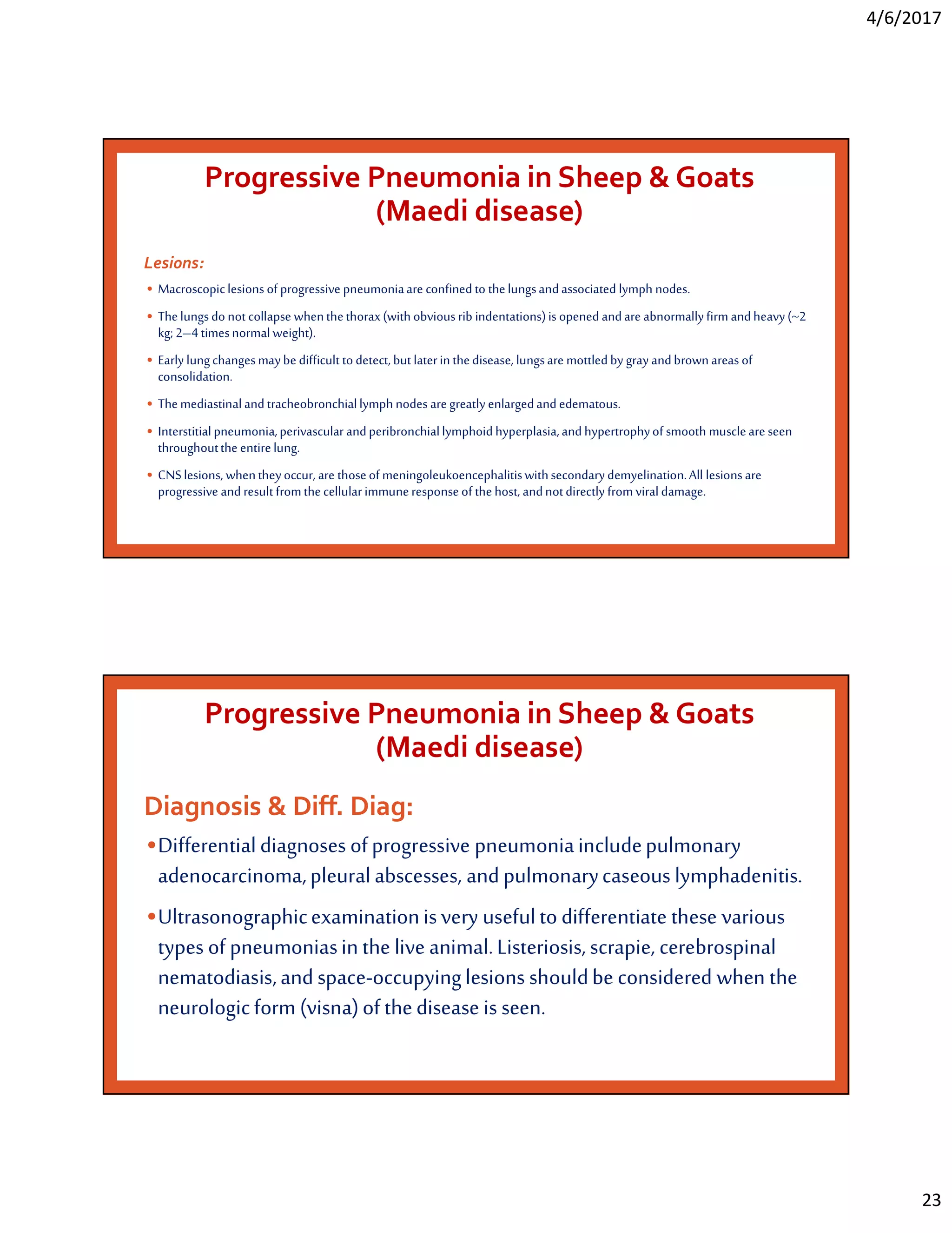 Respiratory diseases of sheep and goats | PDF