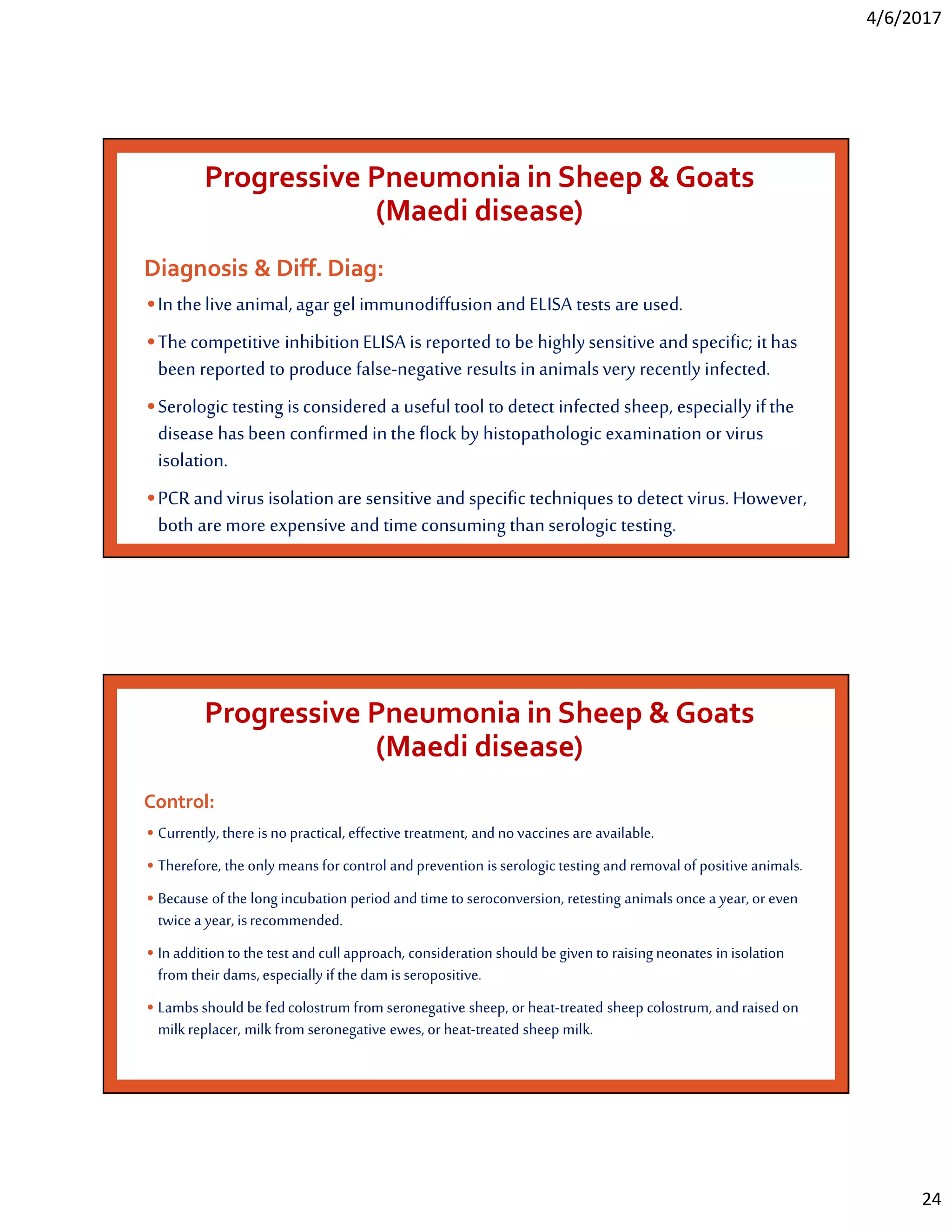 Respiratory diseases of sheep and goats | PDF