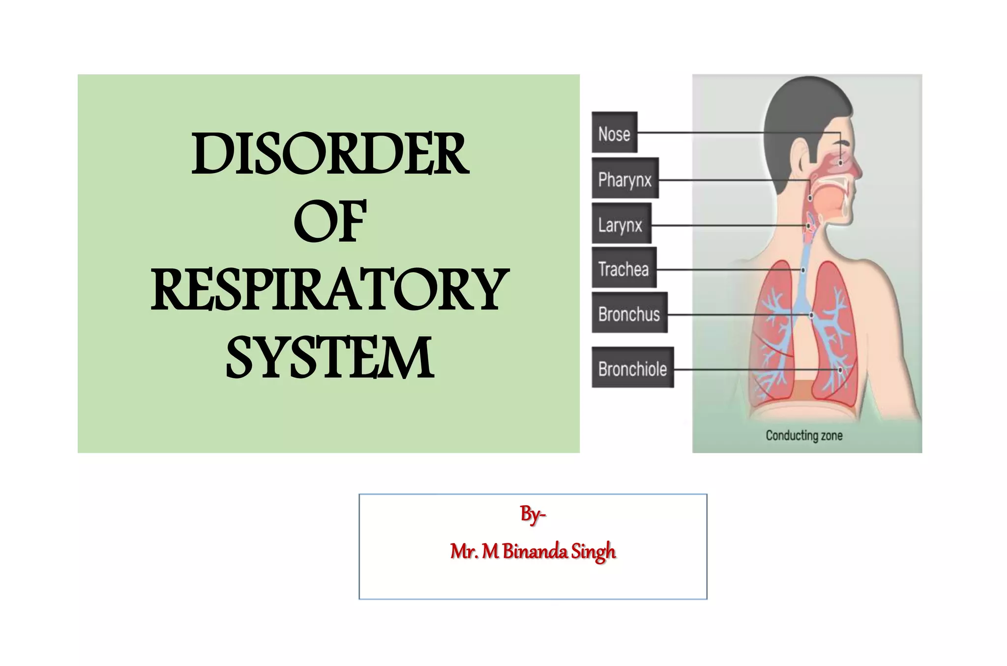 Respiratory system disorder | PPTX | Ear, Nose and Throat Conditions ...
