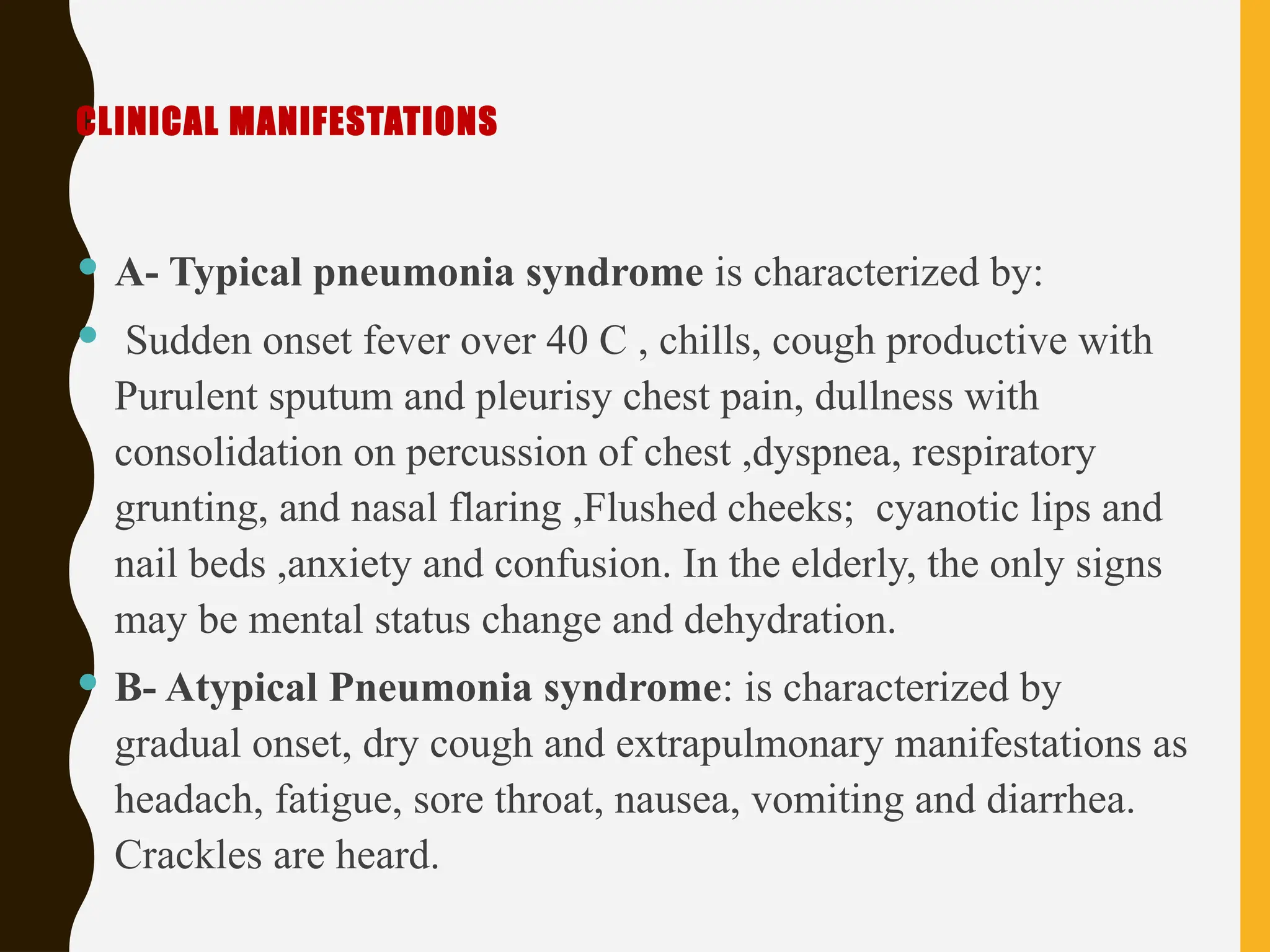 Nursing care Management of Respiratory disorders for nursing students ...