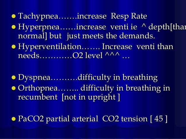 Respiratory distress