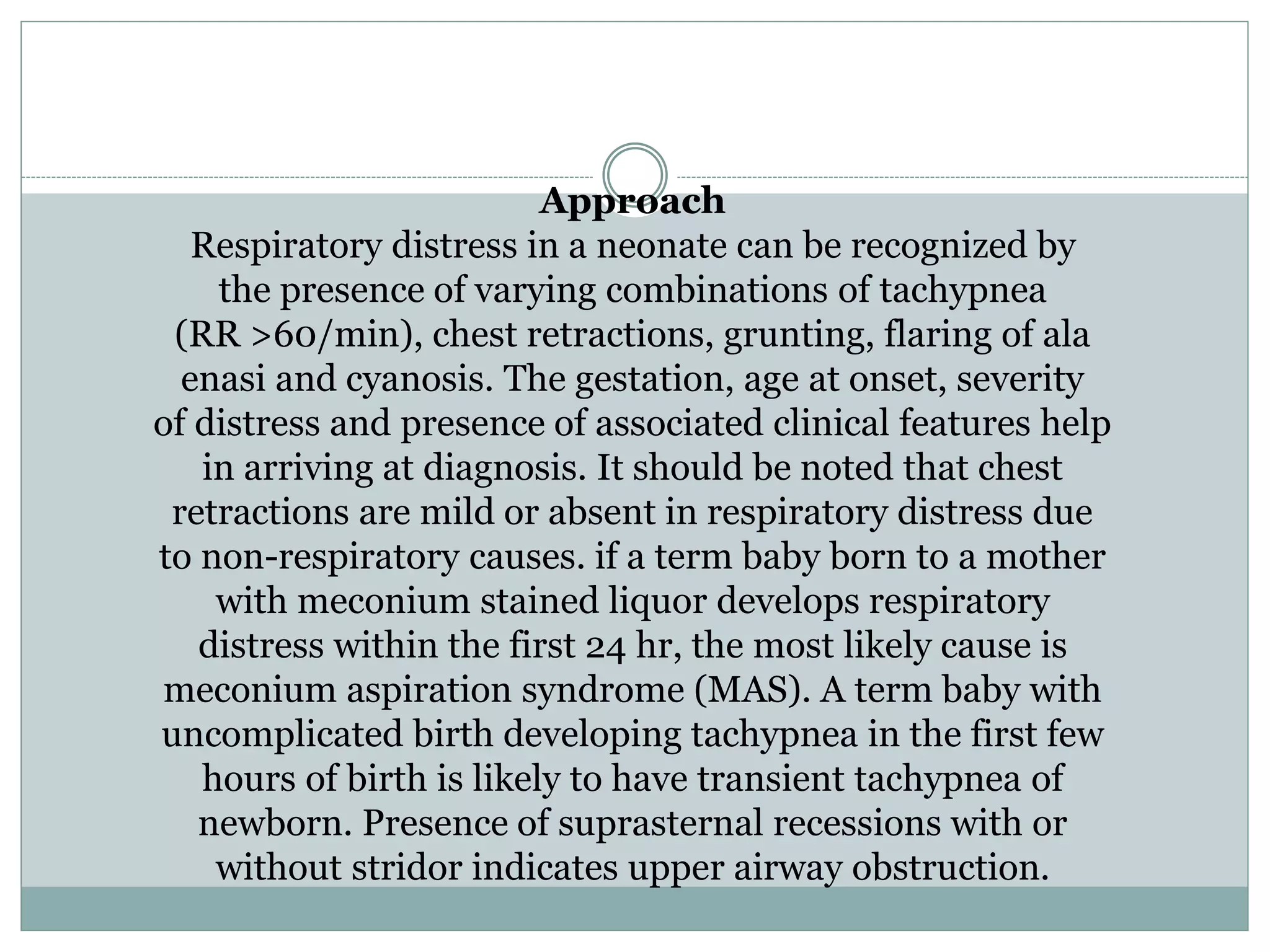 Respiratory distress | PPTX | Lung and Respiratory Health | Diseases ...